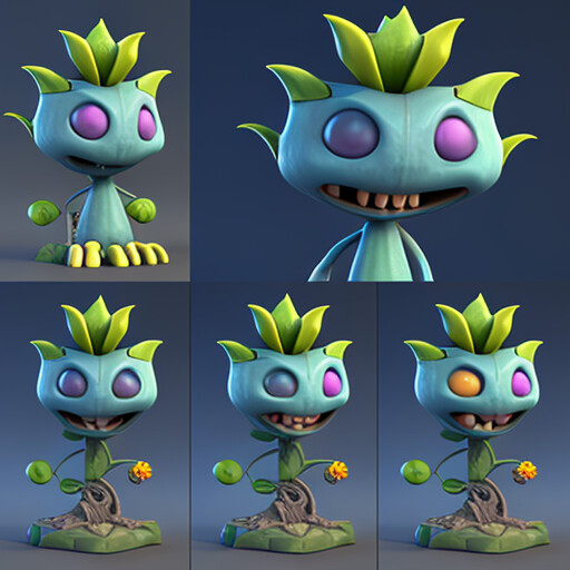 ArtStation - Stylized Alien Plant 430 png Midjourney art pack | Artworks