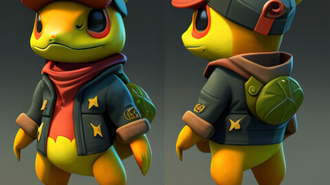 ArtStation - Stylized Concept Character Street GO 1740 png Midjourney ...