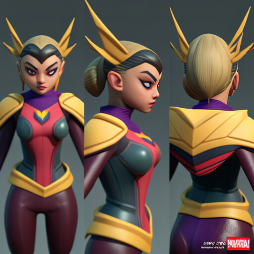 ArtStation - Stylized Game Character Concept 620 png Midjourney art ...
