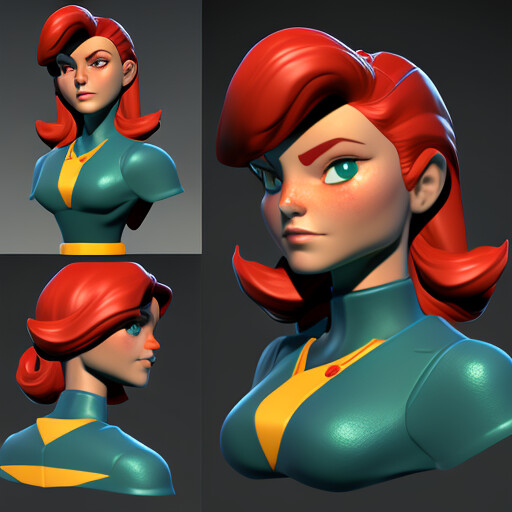 ArtStation - Stylized Game Character Concept 620 png Midjourney art ...