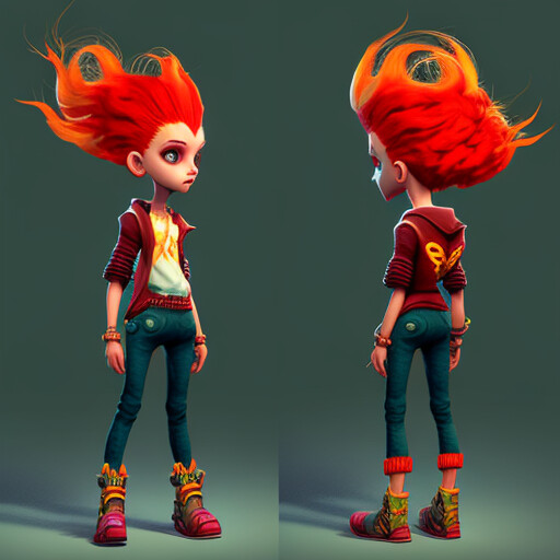 ArtStation - Stylized Game Character Concept 620 png Midjourney art ...