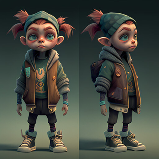 ArtStation - Stylized Arts Character 1060 png Midjourney art pack ...