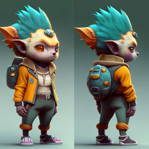 ArtStation - Stylized Concept Character Street GO 1740 png Midjourney ...
