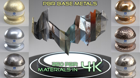 ArtStation - PBR MetalBase 4K 250x | Resources