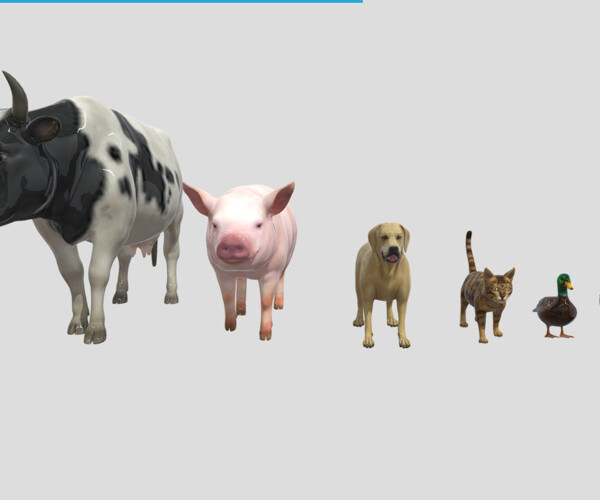 ArtStation - FARM ANIMAL SET - 3D MODELS | Resources