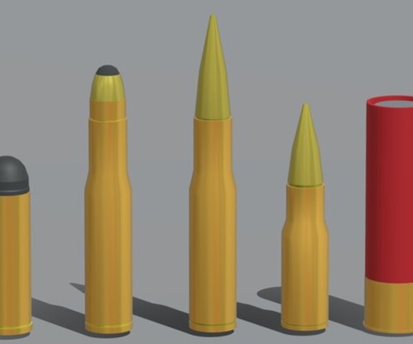 ArtStation - Low-Poly Bullet Set | Game Assets