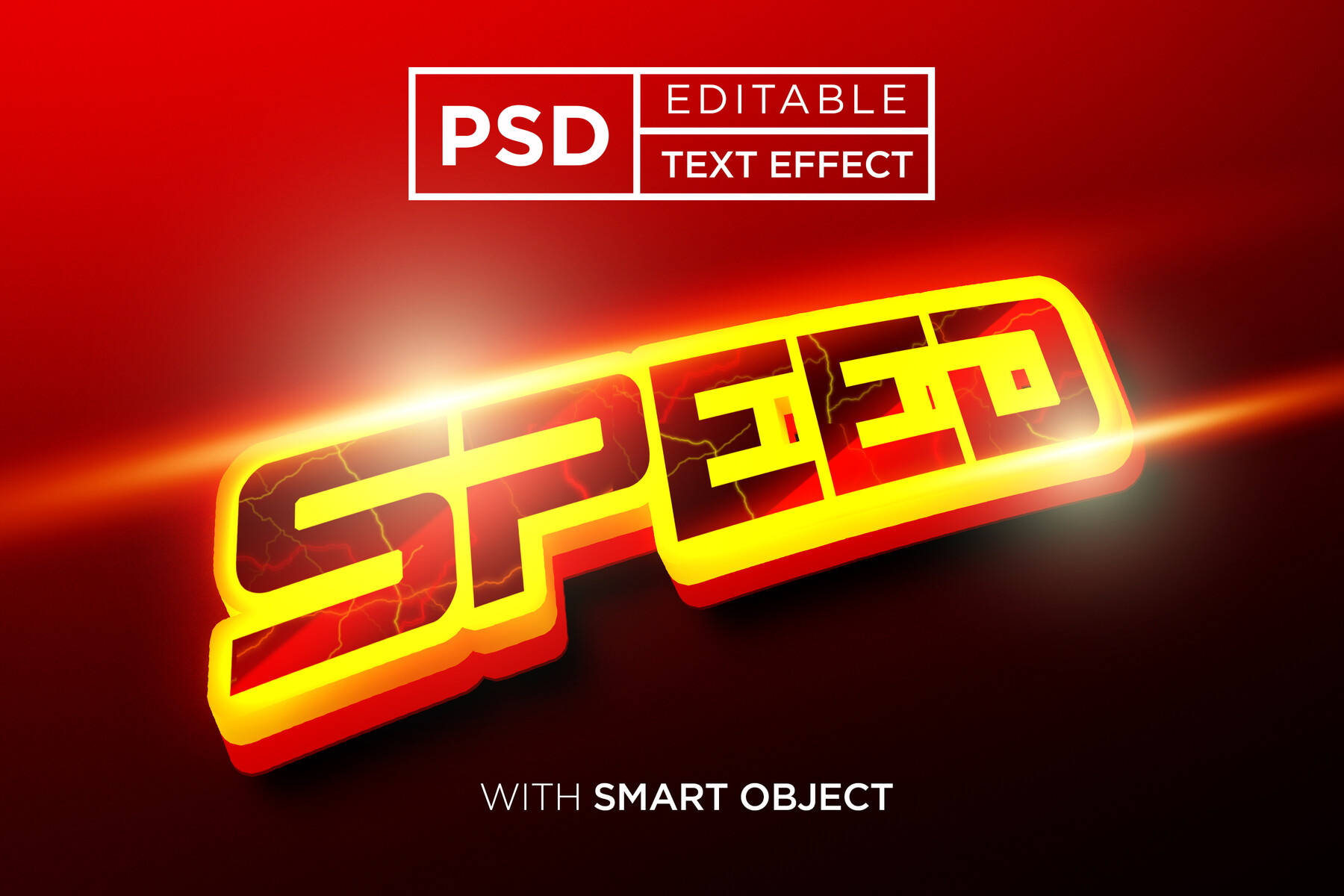 ArtStation - Speed. PSD fully editable text effect. Layer style PSD ...