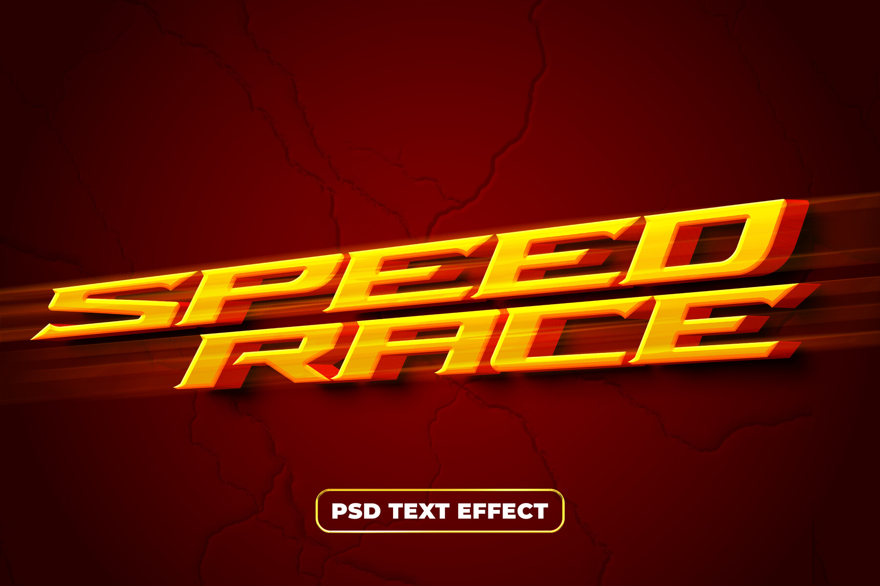 ArtStation - Speed Race. PSD fully editable text effect. Layer style ...