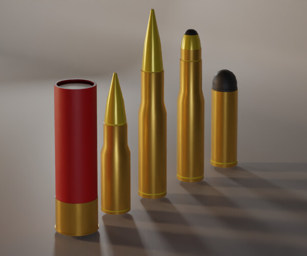 ArtStation - Low-Poly Bullet Set | Game Assets