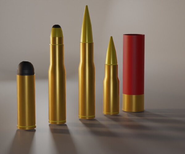 ArtStation - Low-Poly Bullet Set | Game Assets
