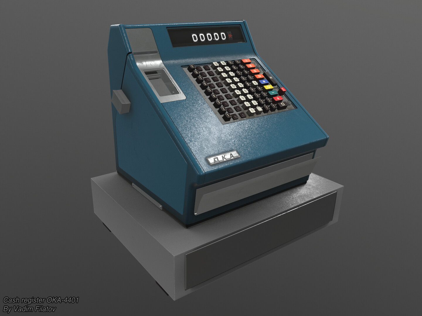 ArtStation - Soviet cash register OKA-4401 | Game Assets
