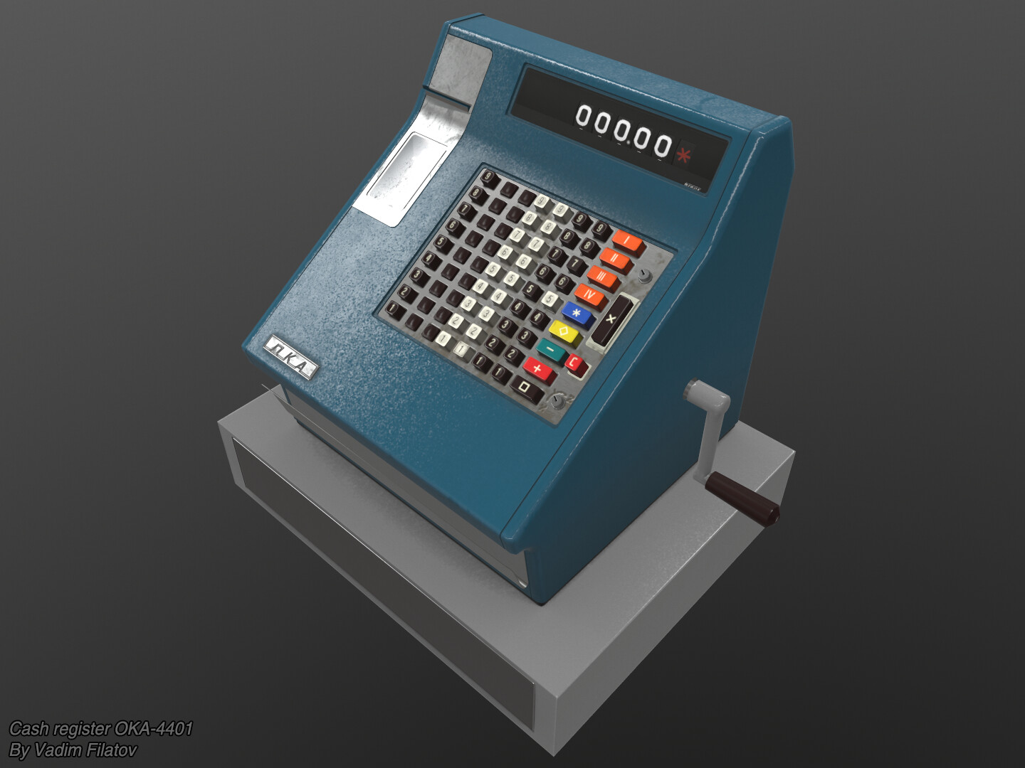 ArtStation - Soviet cash register OKA-4401 | Game Assets