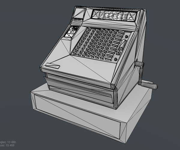 ArtStation - Soviet cash register OKA-4401 | Game Assets