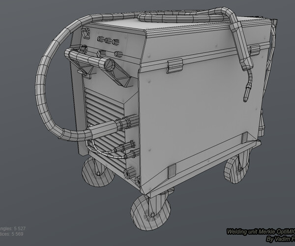 ArtStation - Welding unit Merkle OptiMIG 450 | Game Assets