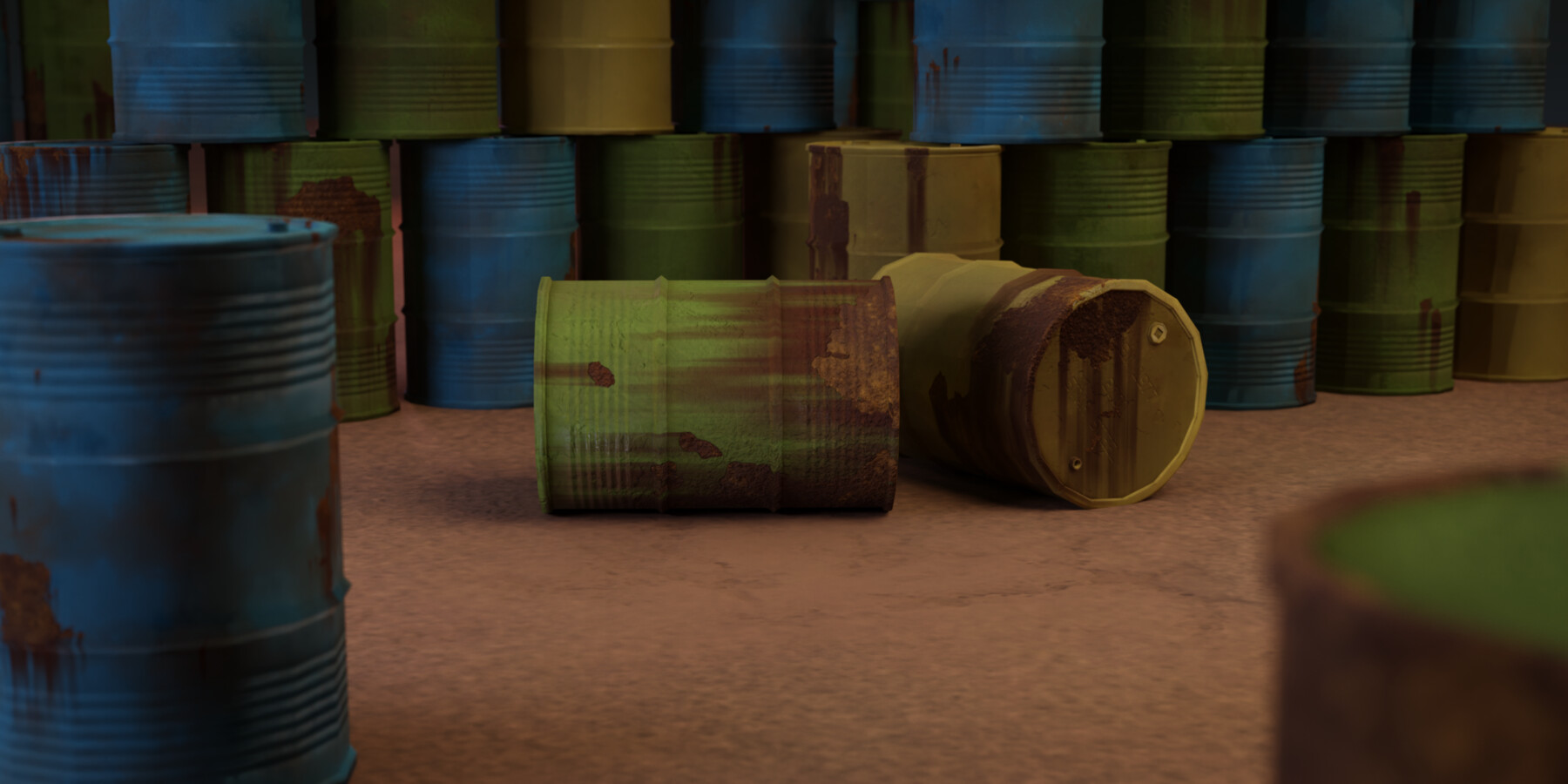 ArtStation - Oil Drum Prop | Game Assets