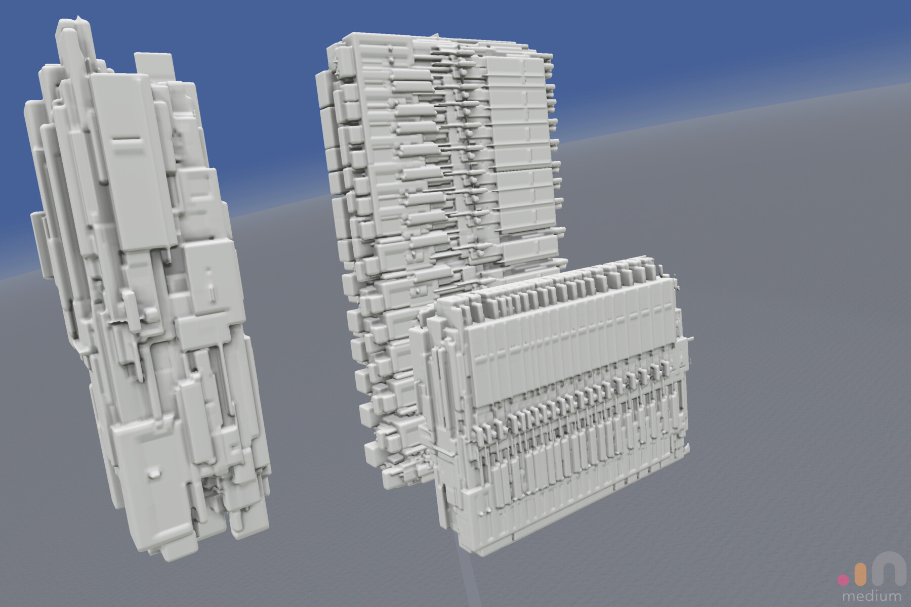 ArtStation - 99+ Structural Greebles [Adobe Medium, Substance 3D ...