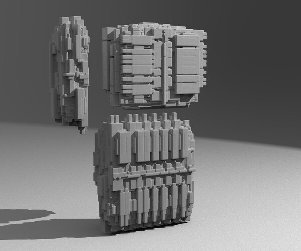 ArtStation - 99+ Structural Greebles [Adobe Medium, Substance 3D ...