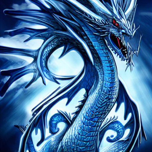ArtStation - A majestic blue dragon? | Artworks