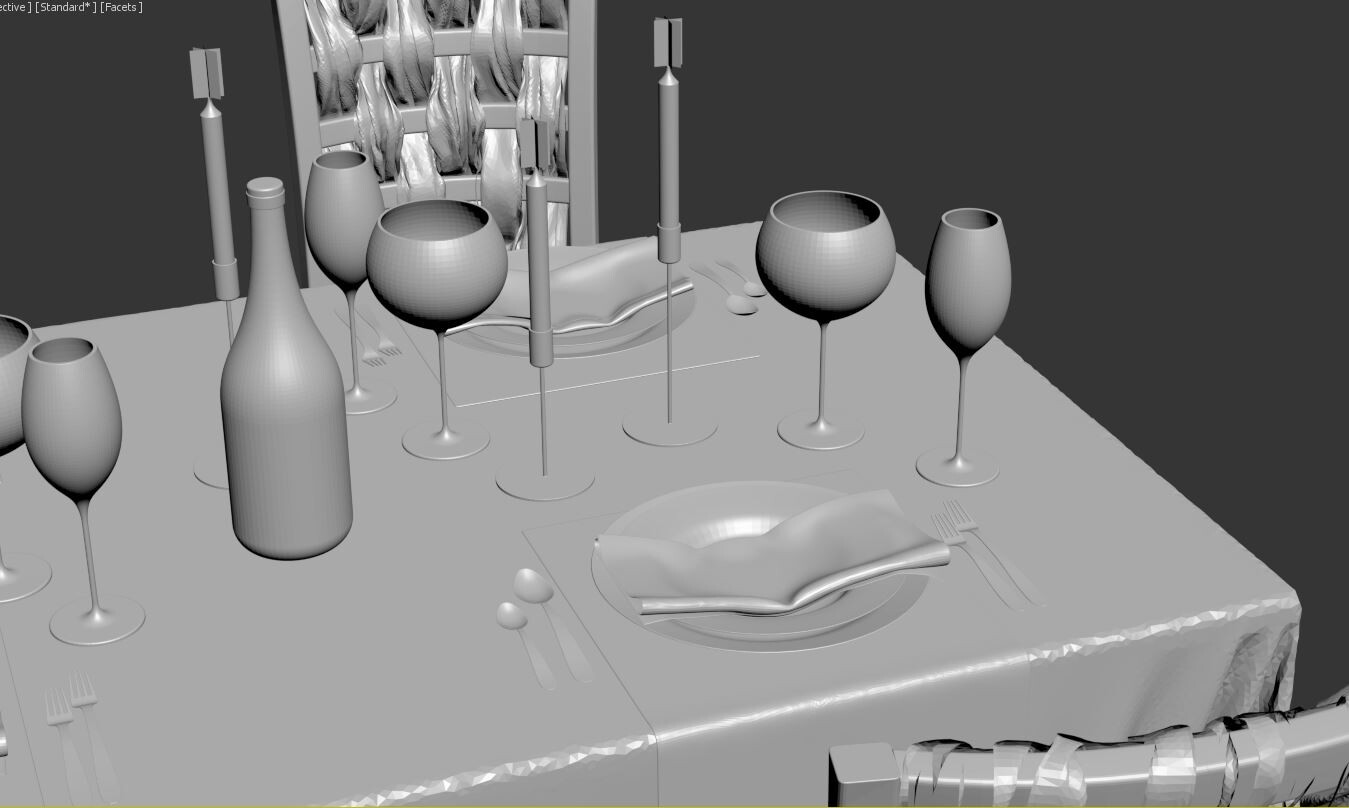 ArtStation - Dining Table | Resources