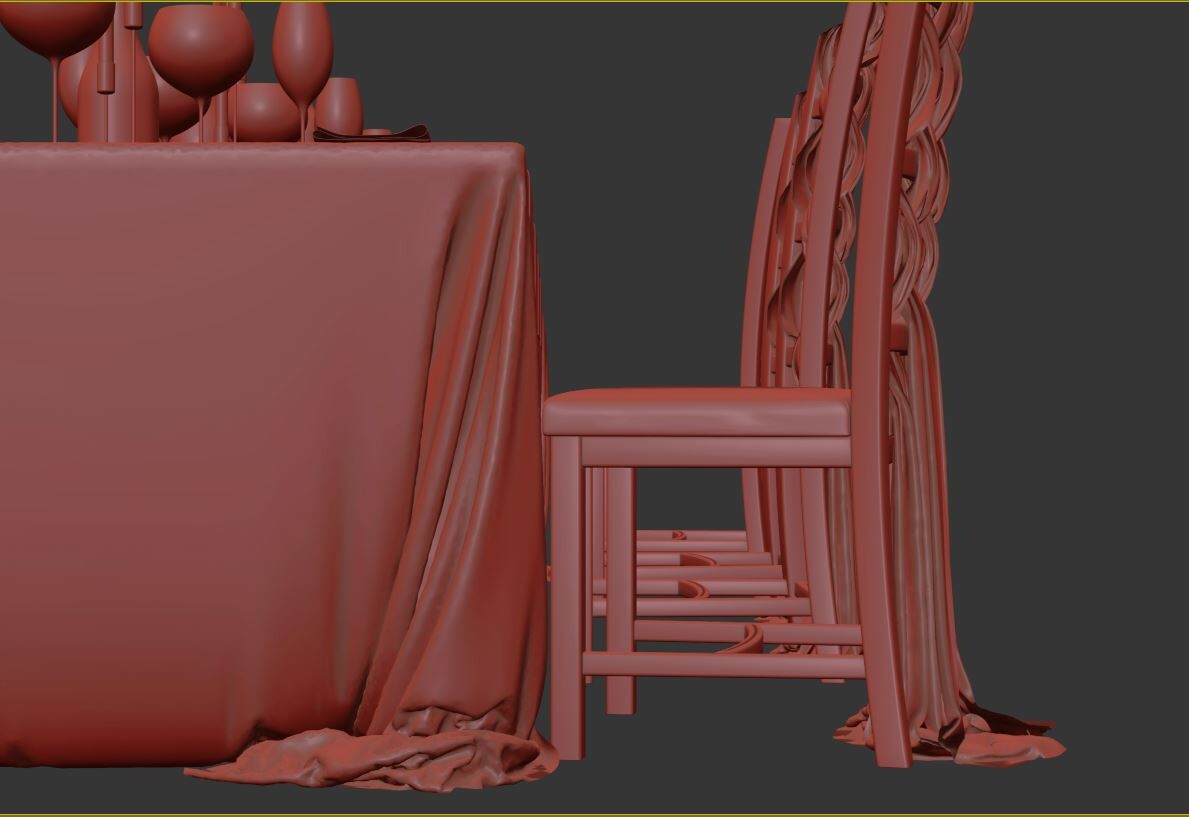 ArtStation - Dining Table | Resources