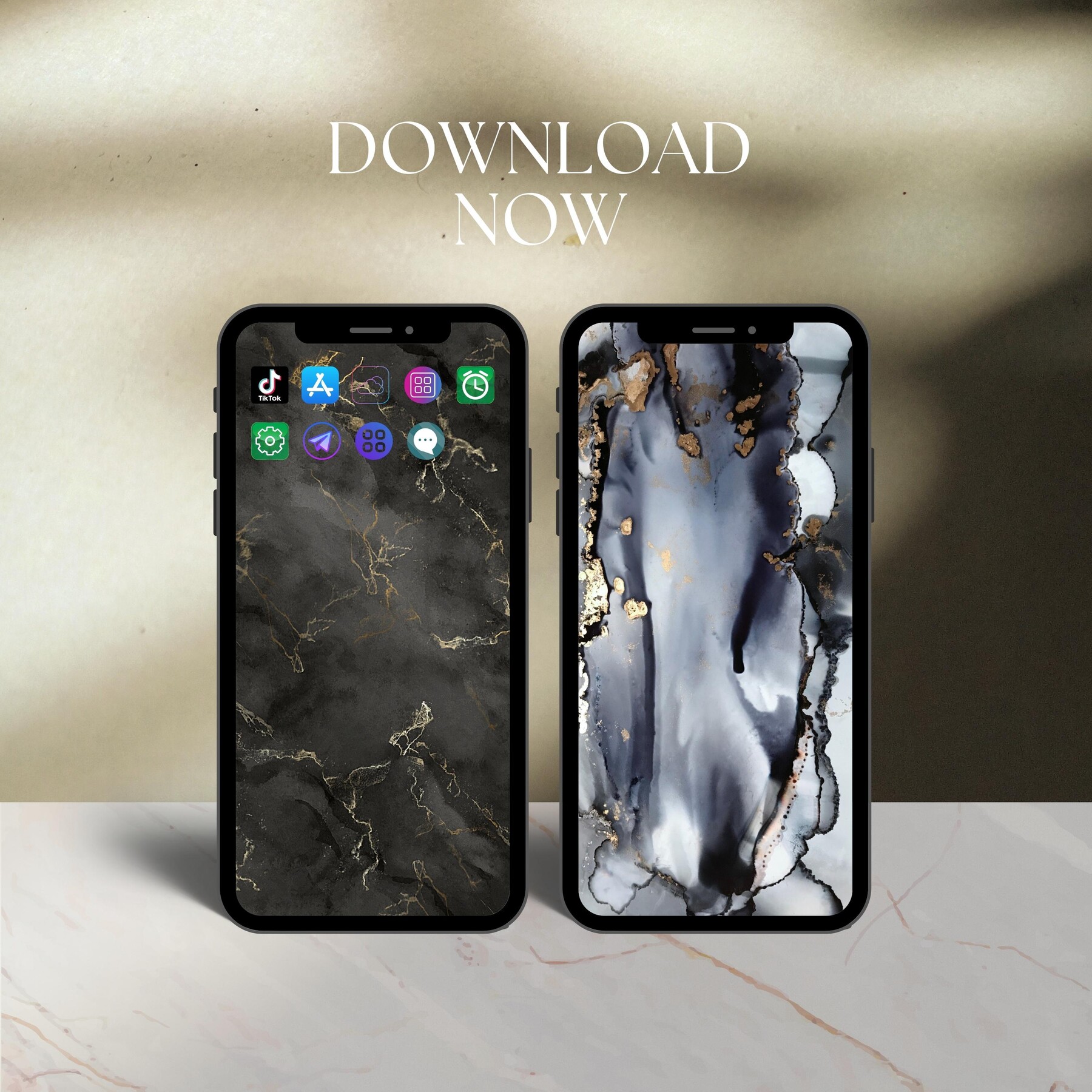 ArtStation - iPhone Lock Screen Wallpapers, Dark Gold Wallpapers ...