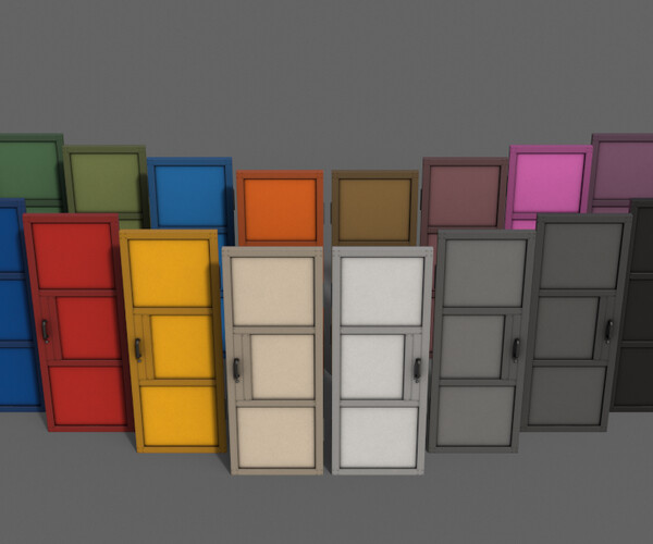 ArtStation - PBR Metal Door A1 | Game Assets