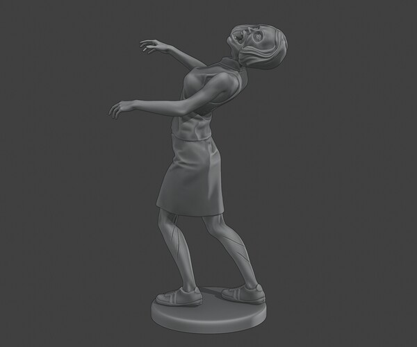 ArtStation - Casual Female Zombie CZ4 0005 | Resources