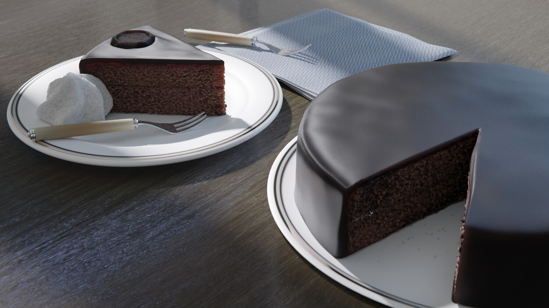 ArtStation - Sacher Cake Blender Cycles | Resources
