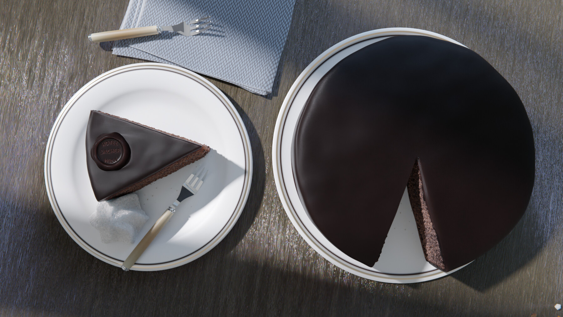 ArtStation - Sacher Cake Blender Cycles | Resources