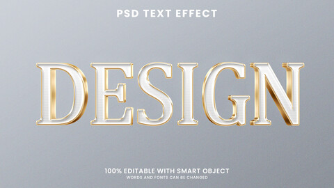 ArtStation - 3D Design. PSD fully editable text effect. Layer style PSD ...