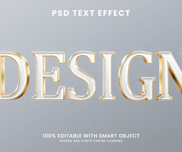 ArtStation - 3D Design. PSD fully editable text effect. Layer style PSD ...