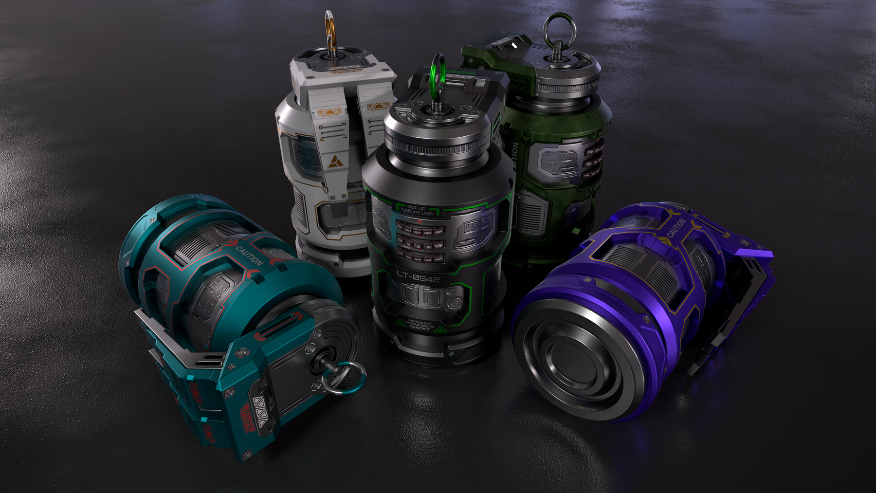 ArtStation - Sci-fi Grenade | Game Assets