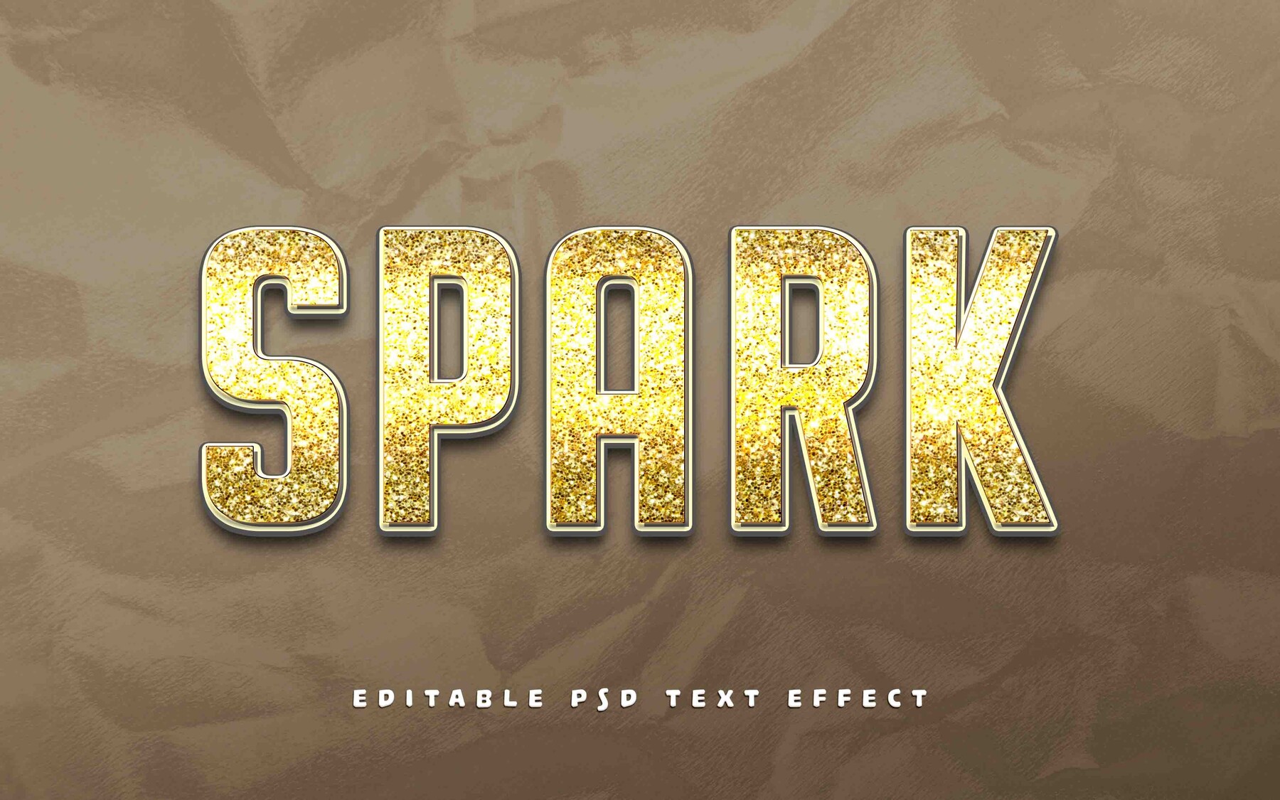 ArtStation - Spark. PSD fully editable text effect. Layer style PSD ...