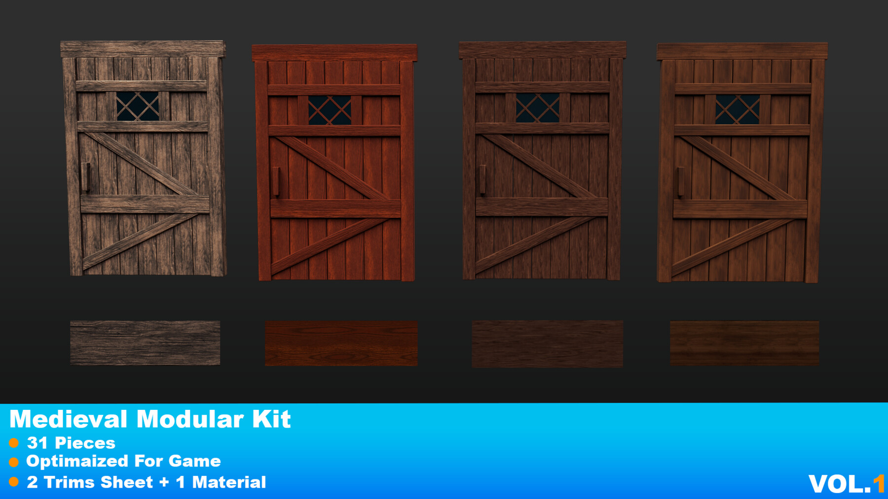ArtStation - Medieval Modular Kit Vol.1 | Game Assets