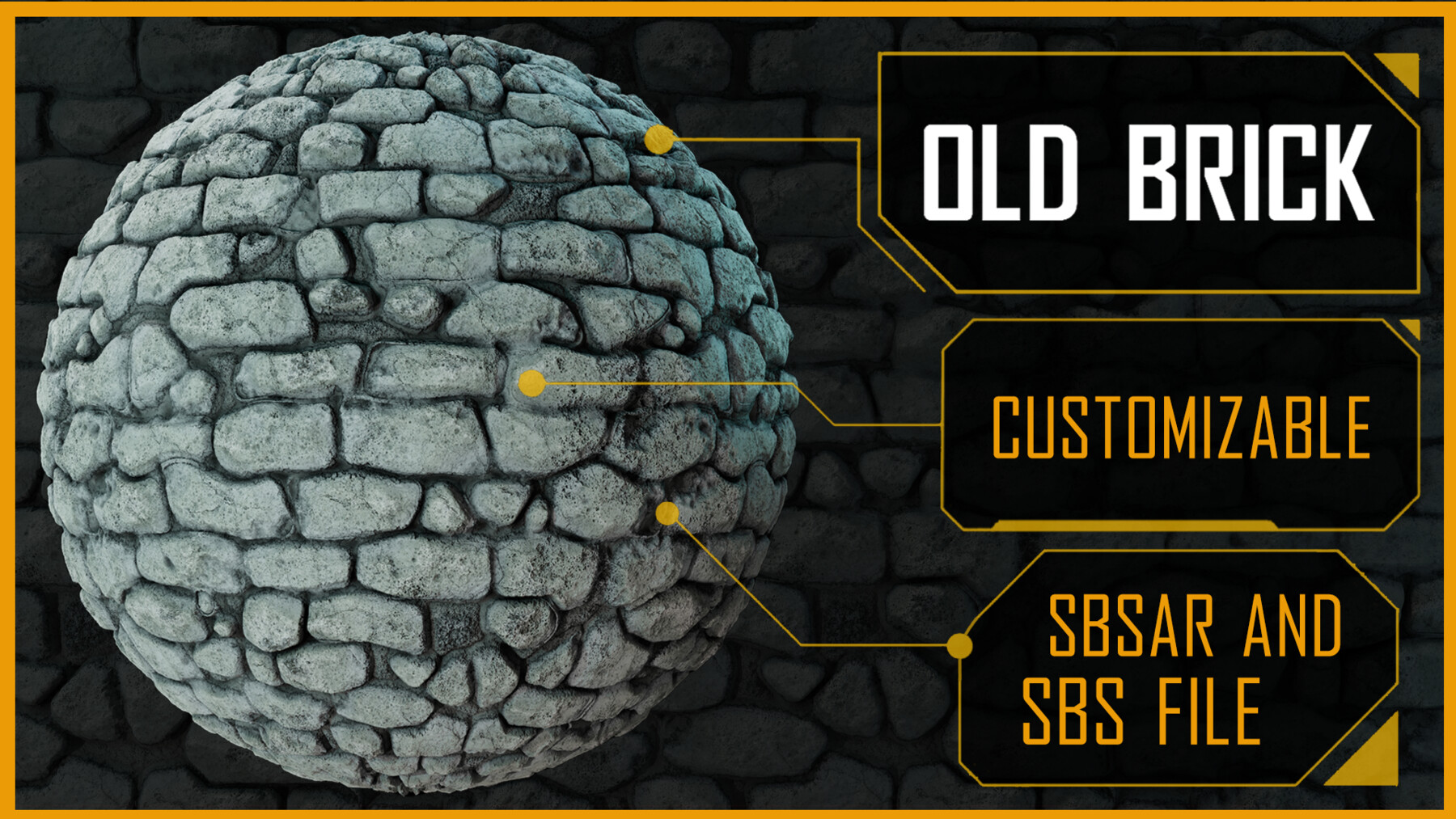 ArtStation - stylized old brick material | Resources