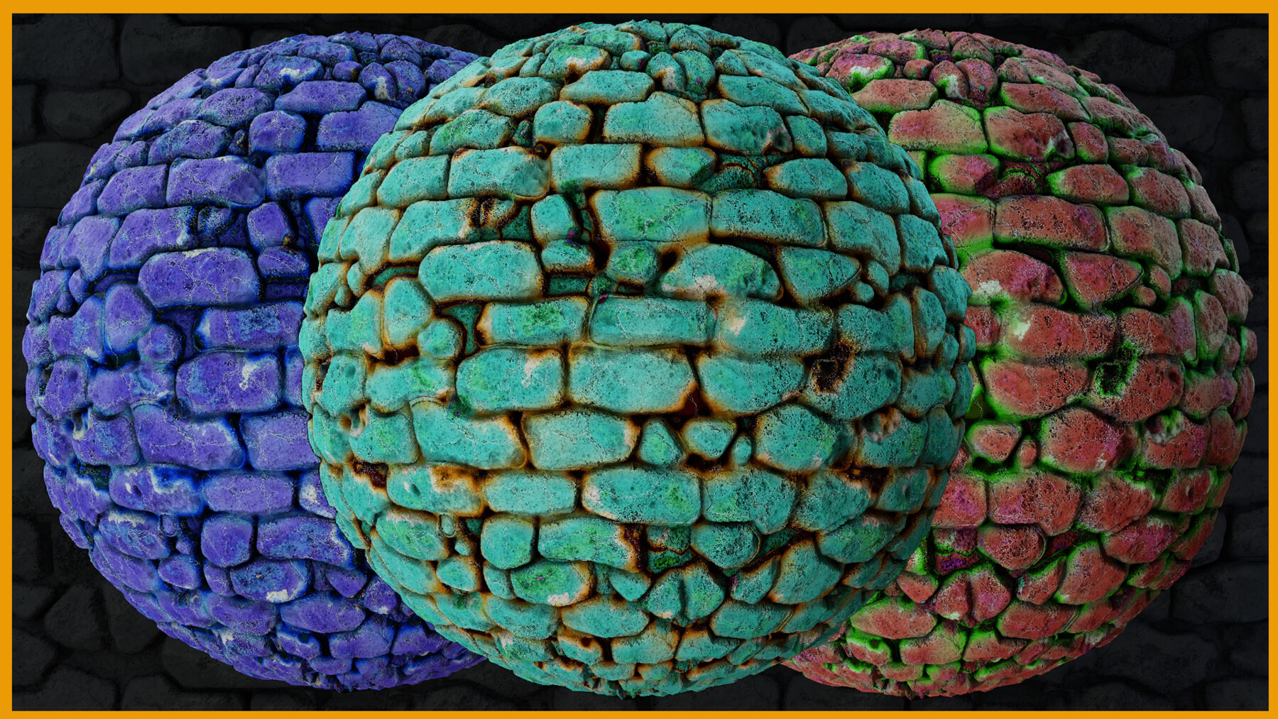 ArtStation - stylized old brick material | Resources