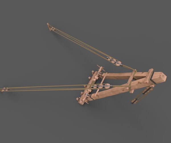 ArtStation - Ancient roman construction crane Pentaspastos | Game Assets