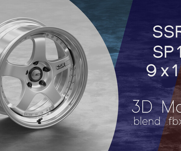 ArtStation - SSR SP1 Rim/Wheel 3D Model | Resources