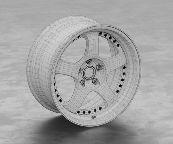 ArtStation - SSR SP1 Rim/Wheel 3D Model | Resources