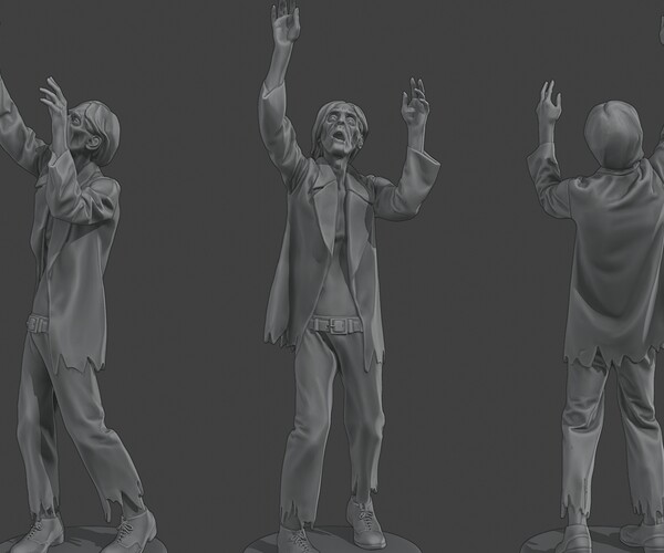 ArtStation - Casual Male Zombie CZ4 0001 | Resources