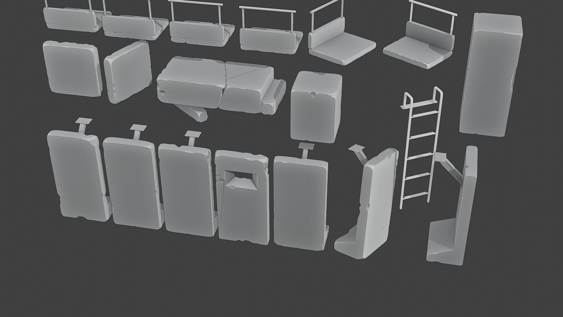 ArtStation - Concrete Wall Base Pack 1 | Resources