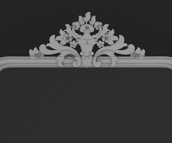 ArtStation - classic carved frame 01 | Resources