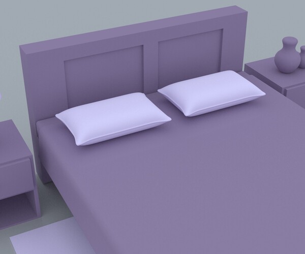ArtStation - 3d bed model design | Resources