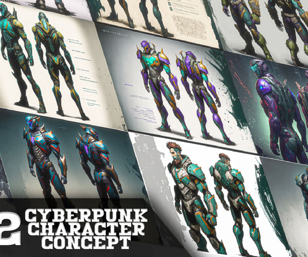 ArtStation - 222 CyberPunk Character Concept Reference | Artworks