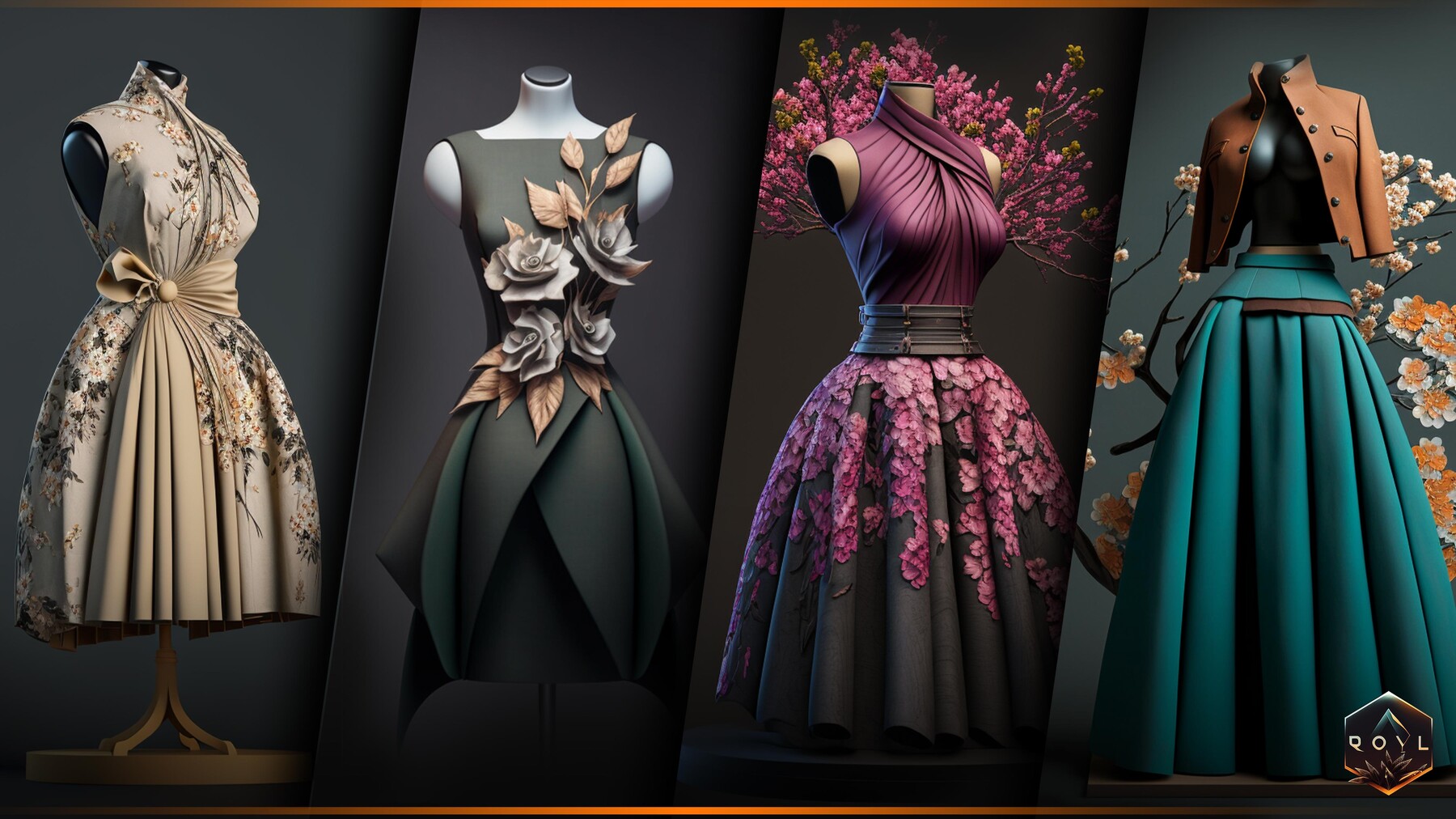 ArtStation - 223 Modern Dress Reference modeling /Designing Vol 02 ...