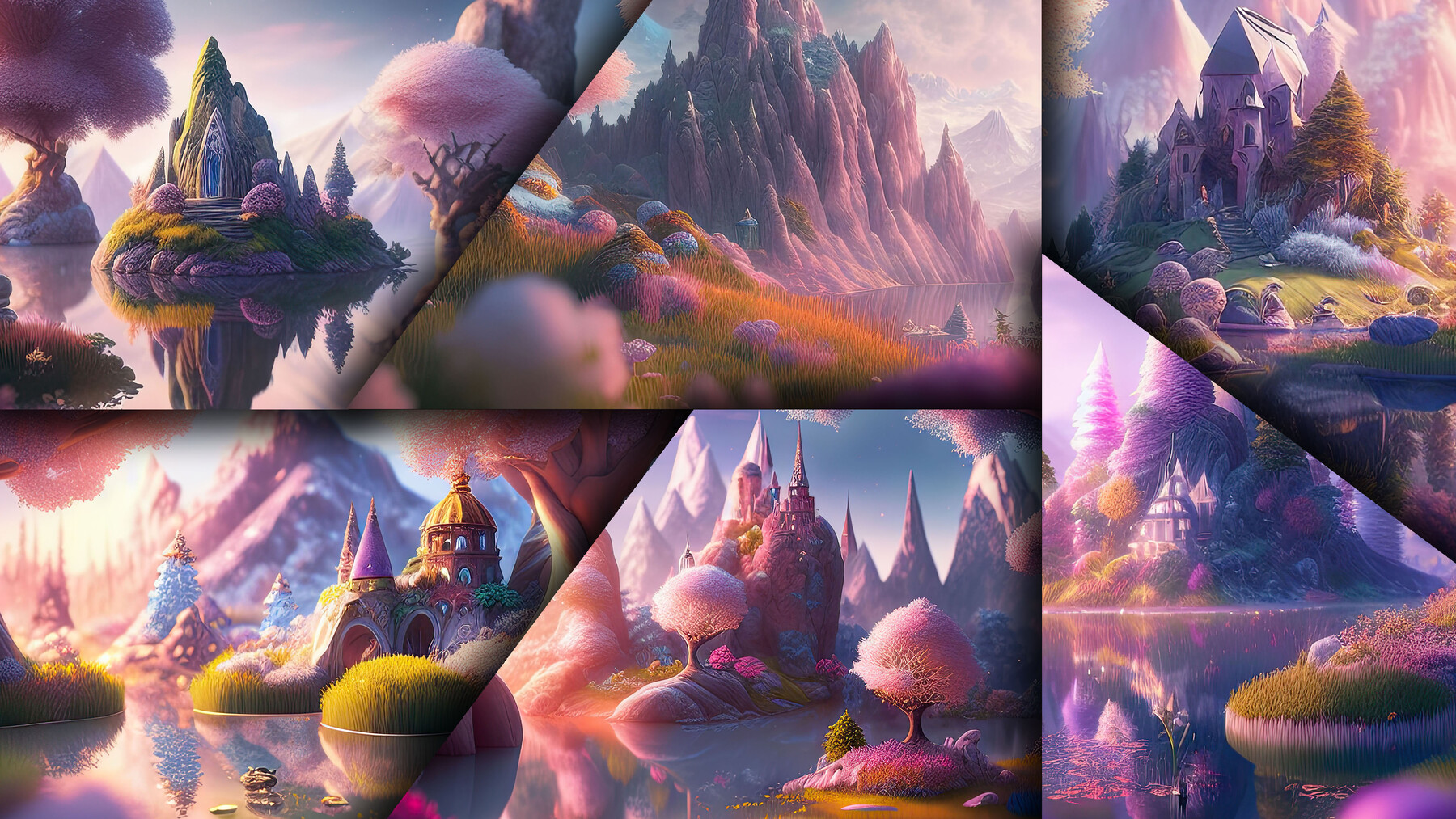 ArtStation - 645 Fantasy landscape Illustration Pack (More Than 8K ...