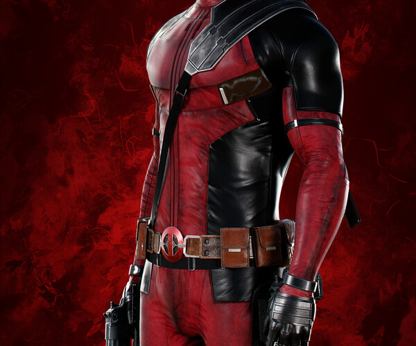 ArtStation - Deadpool Rigged Realtime | GameRess - Blender Eevee 3D ...