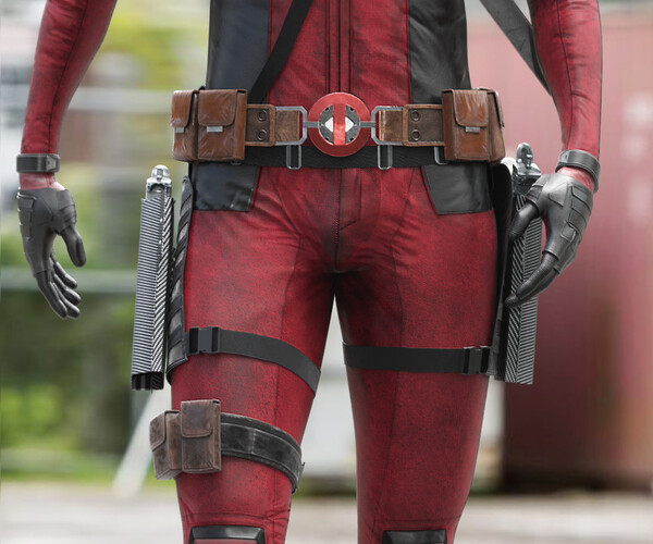 ArtStation - Deadpool Rigged Realtime | GameRess - Blender Eevee 3D ...