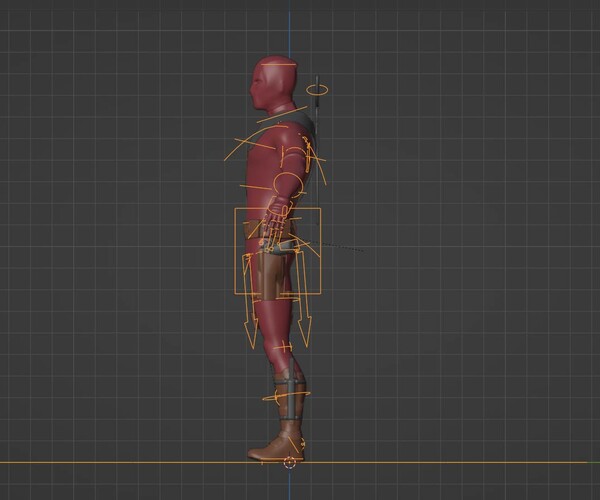 ArtStation - Deadpool Rigged Realtime | GameRess - Blender Eevee 3D ...