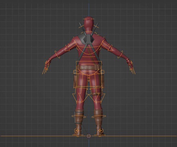 ArtStation - Deadpool Rigged Realtime | GameRess - Blender Eevee 3D ...